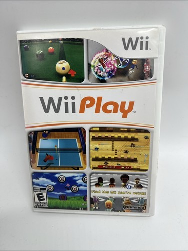 WII PLAY VIDEO GAME - COMPLETE WITH CASE - BOOKLET - GAME - RATED E FOR ...