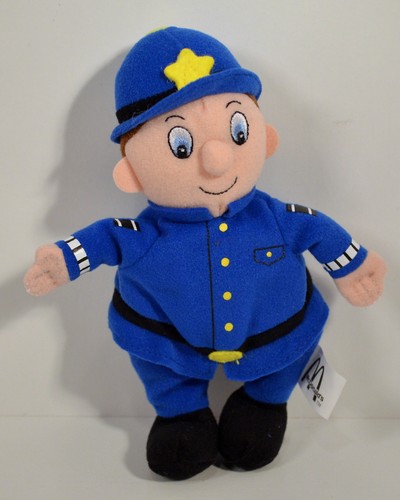 RARE 2001 Mr Plod 7" McDonald's EUROPE Plush Beanie Baby Action Figure ...
