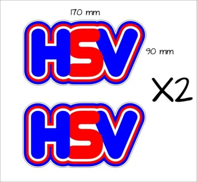 HSV Stickers TWO (2) 170 x 90 mm each | eBay Australia