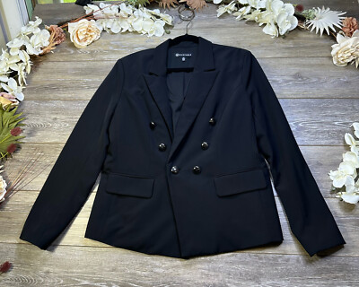 W Wantable Blazer Suit Jacket Black Size 14 Women Workwear | eBay