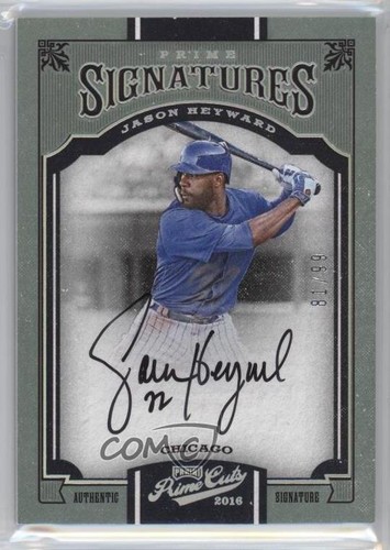 2016 Panini Prime Cuts - Prime Signatures #PS-JH Jason Heyward /99 (AU ...