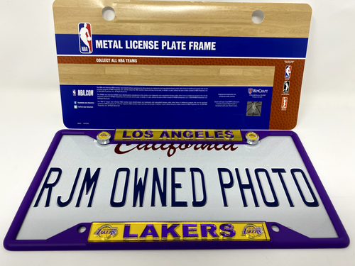 ⭐️⭐️⭐️⭐️⭐️ BEST LAKERS AUTHENTIC NBA METAL LOS ANGELES LICENSE PLATE ...