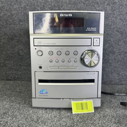 Aiwa XR-EM50 Bookshelf Stereo | CD, Radio, AUX | Cassette Needs Repair ...