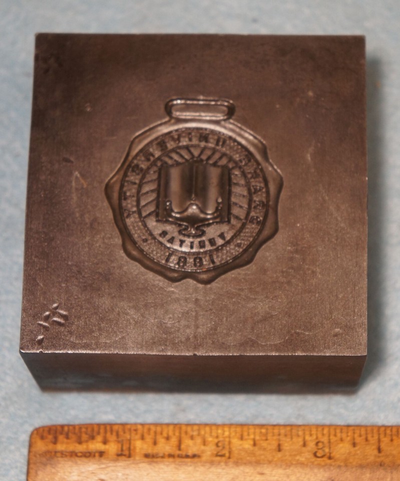 1910 DRAKE UNIVERSITY Watch Fob STEEL STAMPING DIE Robbins RB148 | eBay