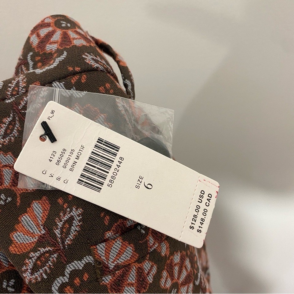 Anthropologie 6 The Essential Slim Mid Rise Straight Ankle Pants Women ...