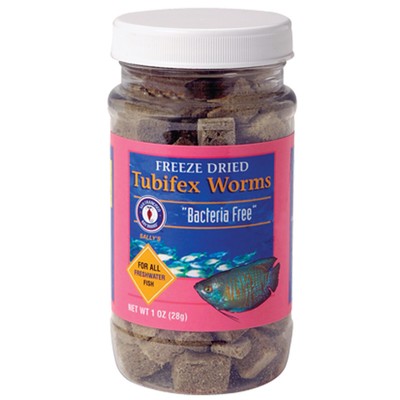 San Francisco Bay Brand Tubifex Worms Freeze Dried 1 oz Bacteria Free ...