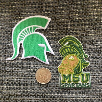 (2) MSU Michigan State Spartans Vintage Embroidered Iron On Patches 3 ...