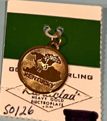 Charm - Kentucky 22K Gold on Silver | eBay