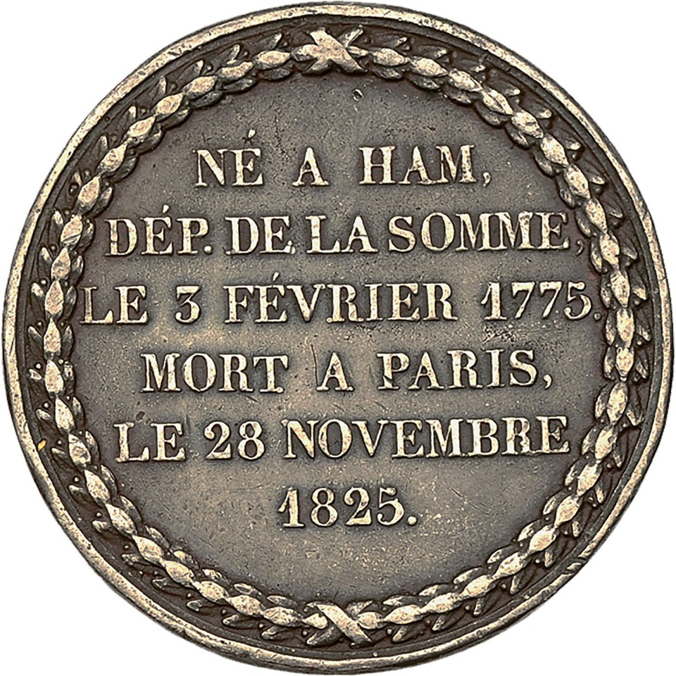 1825 France Commemorative Medal General Maximilien Sébastien Foy (MED69 ...
