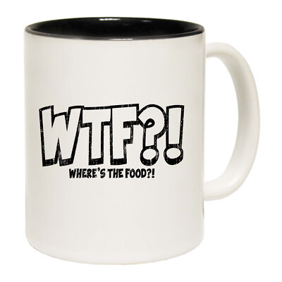 Wtf Wheres The Food Funny Novelty Coffee Mug GIFT BOXED Boxed Cup ...