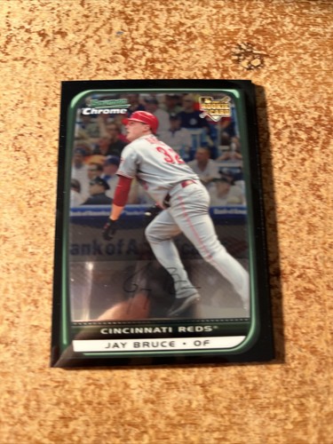 JAY BRUCE 2008 BOWMAN CHROME MLB BASEBALL ROOKIE CARD #BDP11 REDS NICE ...