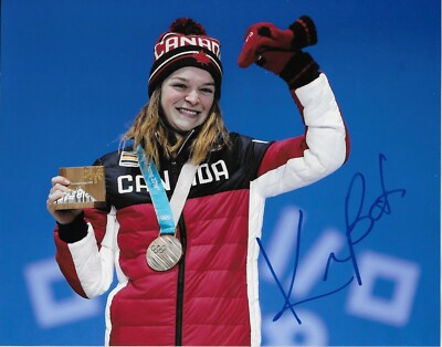 Signed Kim Boutin Olympics Short Track Speed Skating 8x10 Photo #1 ...