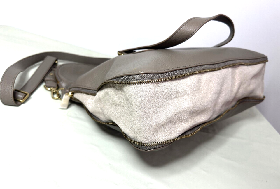 Fossil Preston Tote Bag Mushroom Color Genuine Leather | eBay