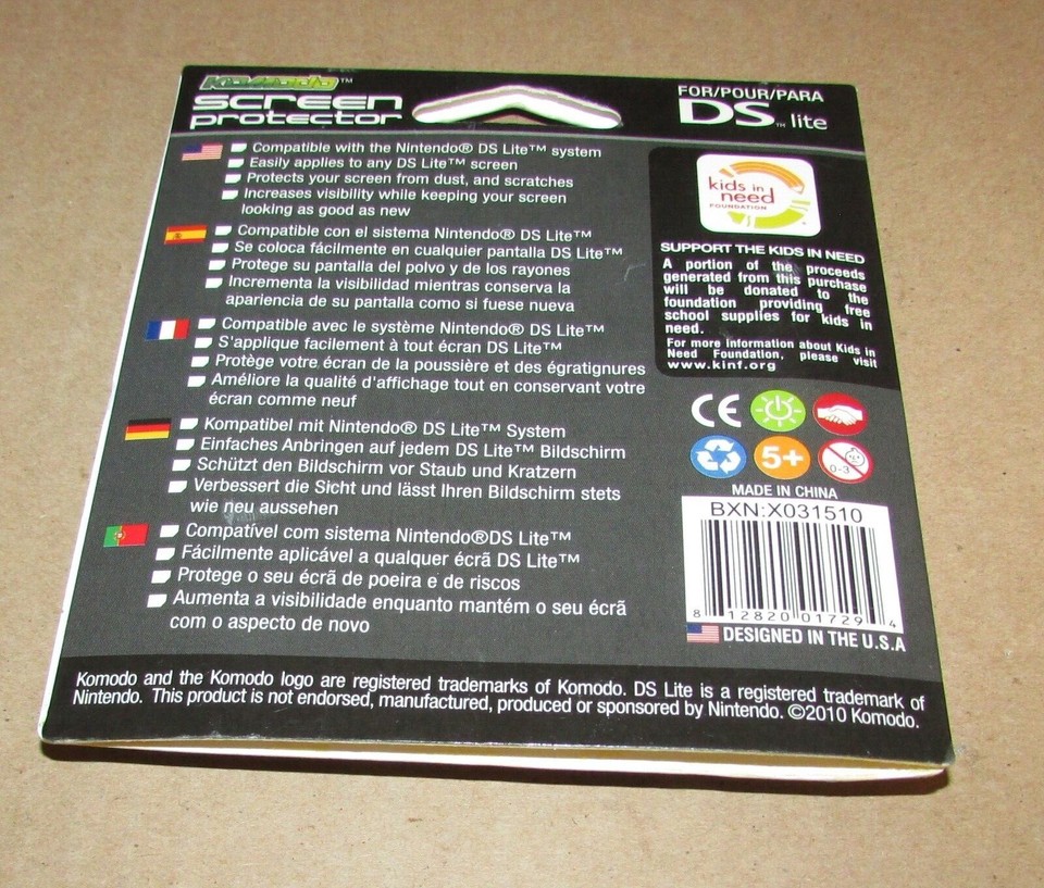 Nintendo DS Lite Screen Protector (Komodo) Fast Shipping | eBay