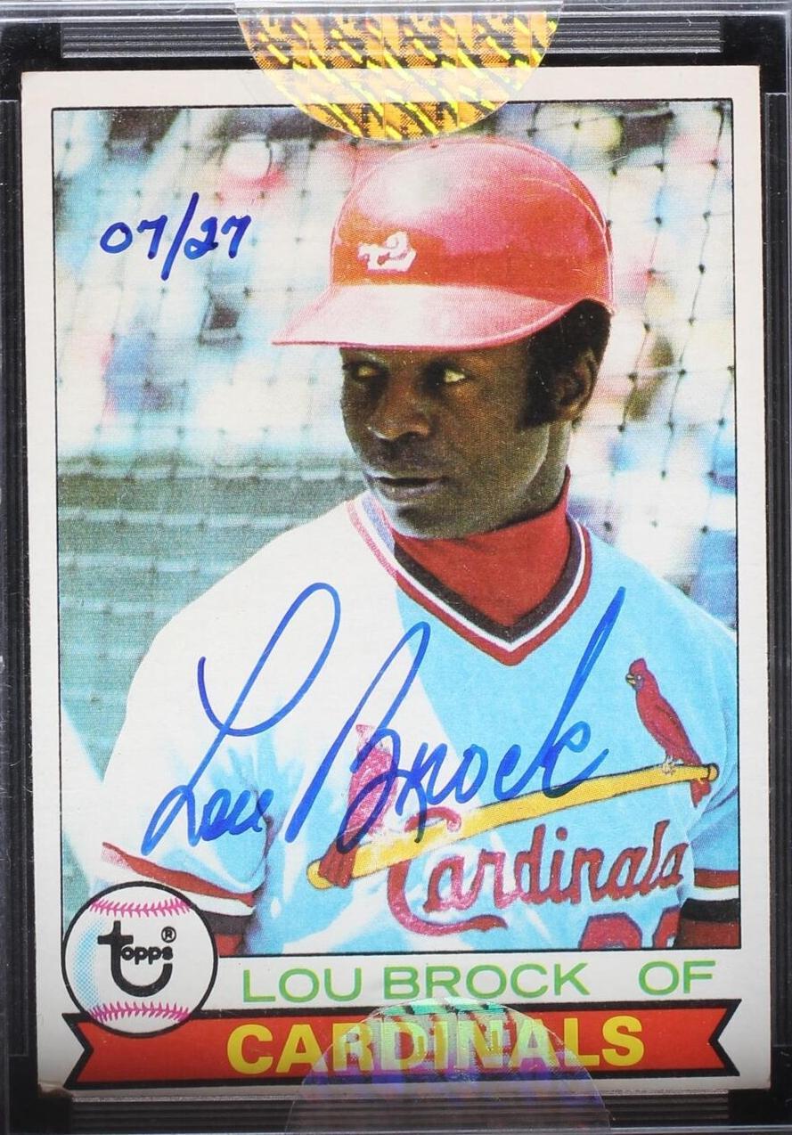 2004 Topps Originals Signature Edition - Buyback Autographs Lou Brock # ...