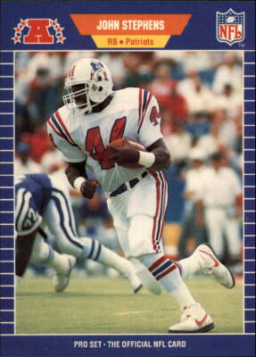 1989 PRO SET - Football ROOKIE Card #257 - John Stephens, New England ...