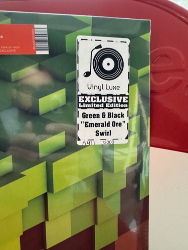C418 - Minecraft Volume Alpha Green Black Emerald Ore Swirl Vinyl /3000 ...