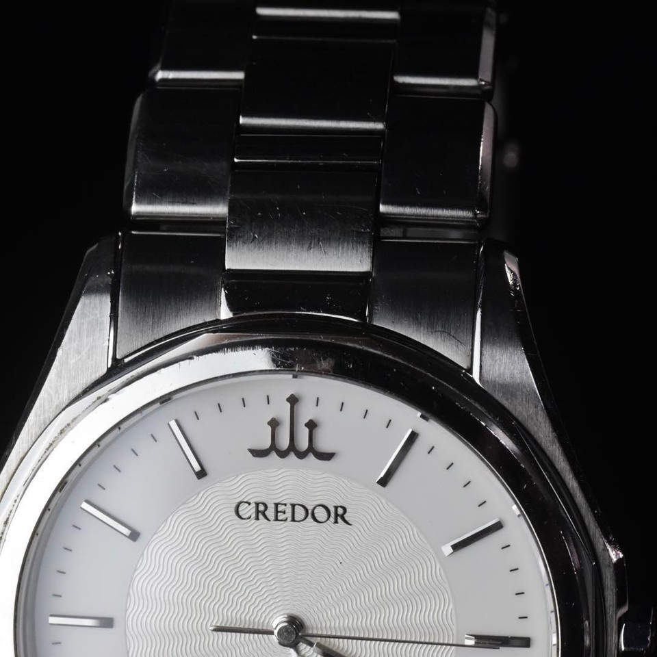 Seiko Credor Signo GCAR043 8J81-0AF0 Quartz White Dial Bracelet Men's ...