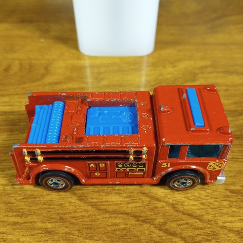 Hot Wheels Vintage Redline Fire-Eater Fire Engine Truck Red Hong Kong ...