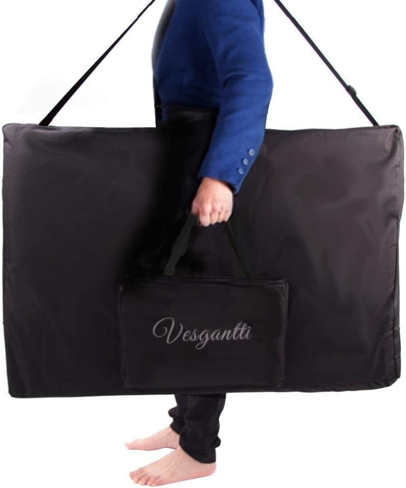 Portable 3 Section Massage Table Foldable Beauty Therapy Bed 60cm Beige ...