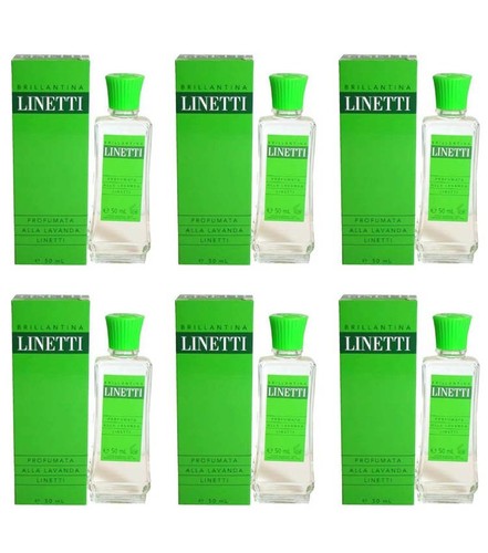 6pz LINETTI BRILLANTINA Profumata alla Lavanda per capelli 50ml liquida ...