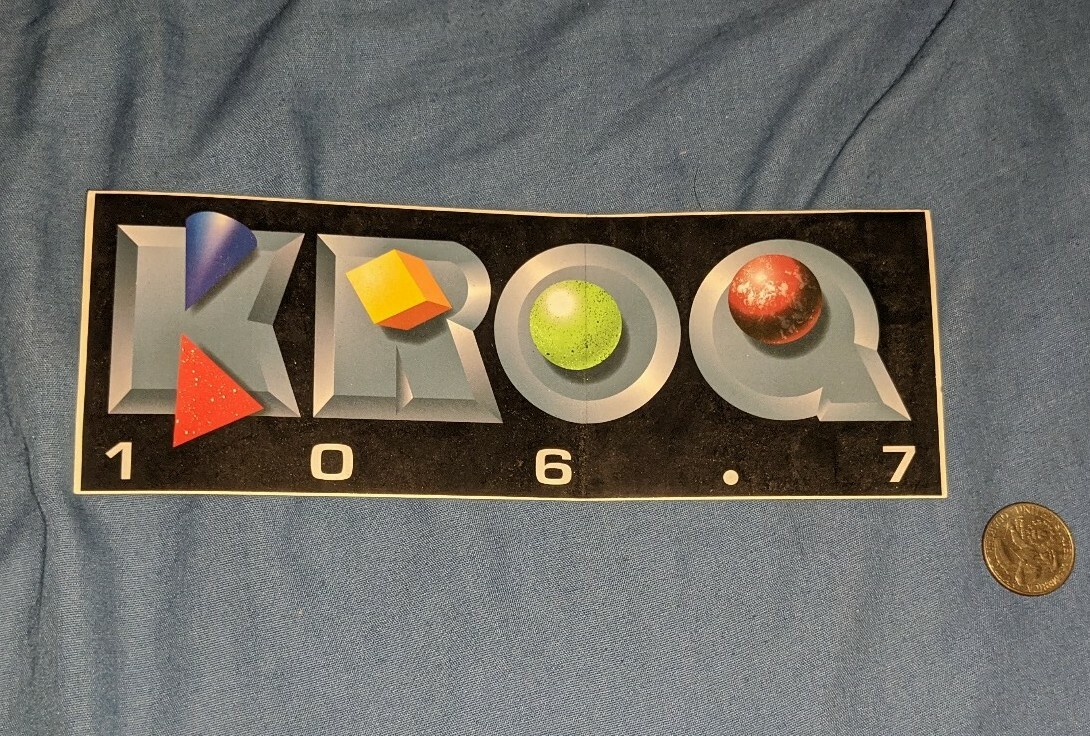 KROQ Radio Sticker decal World Famous 106.7 Coldplay 2011/2012 | eBay