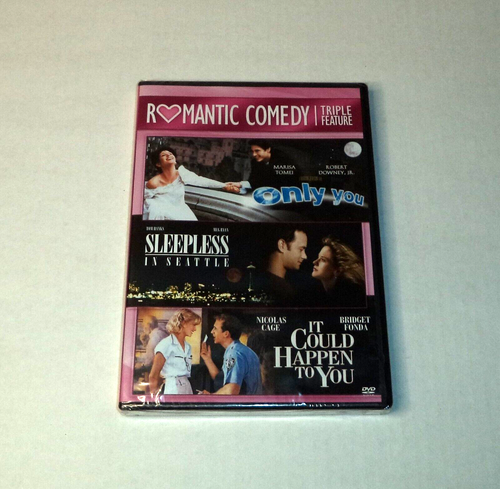 Romantic Comedy Triple Feature DVD Only You/Sleepless Seattle/It Could ...