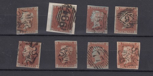 GB QV 1841 1d Red Imperf Collection Of 8 Fine Used BP1331 | eBay