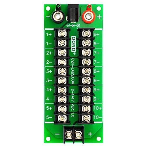 20amp 2x10 Position Barrier Terminal Block Distribution Module for AC ...