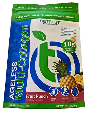 BioTrust Ageless Multi Collagen Fruit Punch 9.17oz | eBay