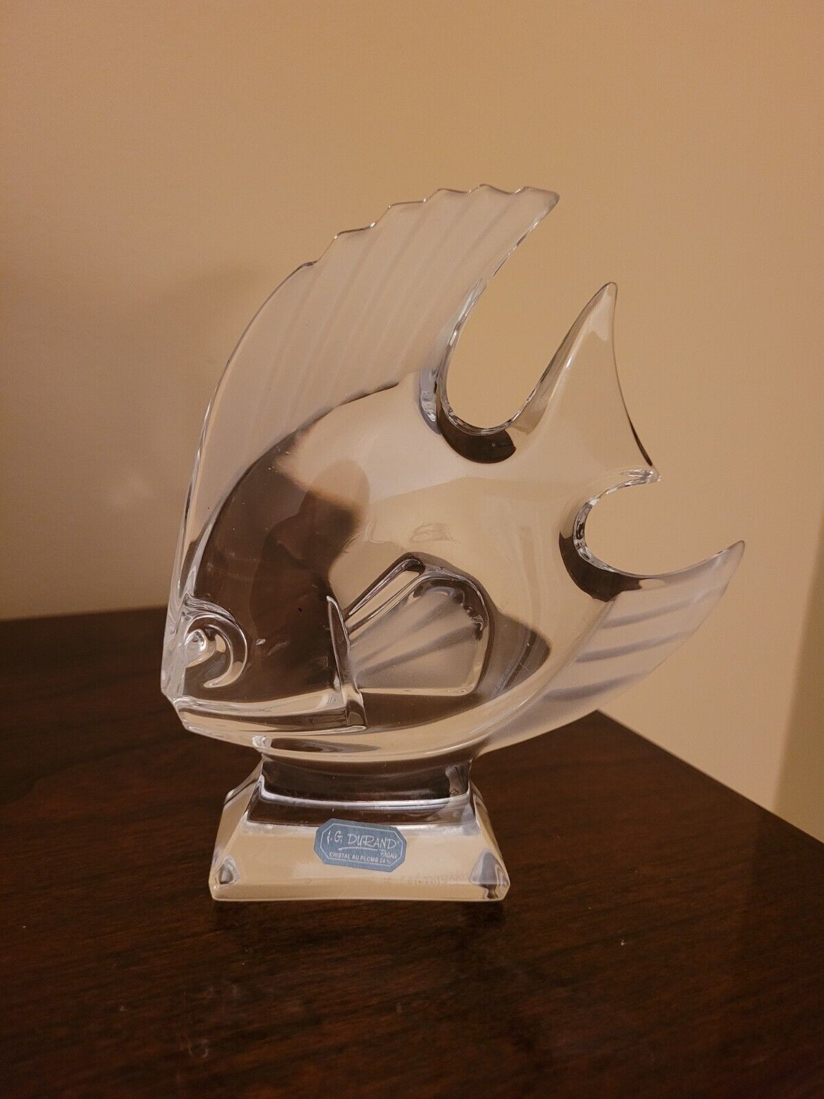 J.G. Durand Crystal Fish France Cristal D’Arques Paperweight Figurine ...