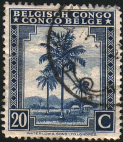 44585 Belgian Congo 1942 Africa Stamp Scott #209 Oil Palm Tree, Fine ...