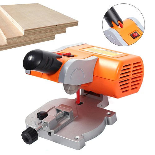 Mini Benchtop Cut-off Chop Saw wood metal Angle Moulding cutter 45 ...