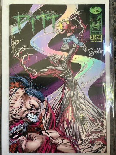 PITT #3 ASHCAN COMIC DUAL SIGNED D KEOWN B HOTTON 1994 IMAGE COMICS ...