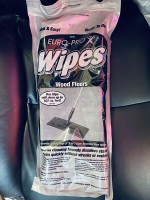 Euro-pro Floor Cleaning Mop Wet Wipes Pack on Wood Tile Laminate Floor ...