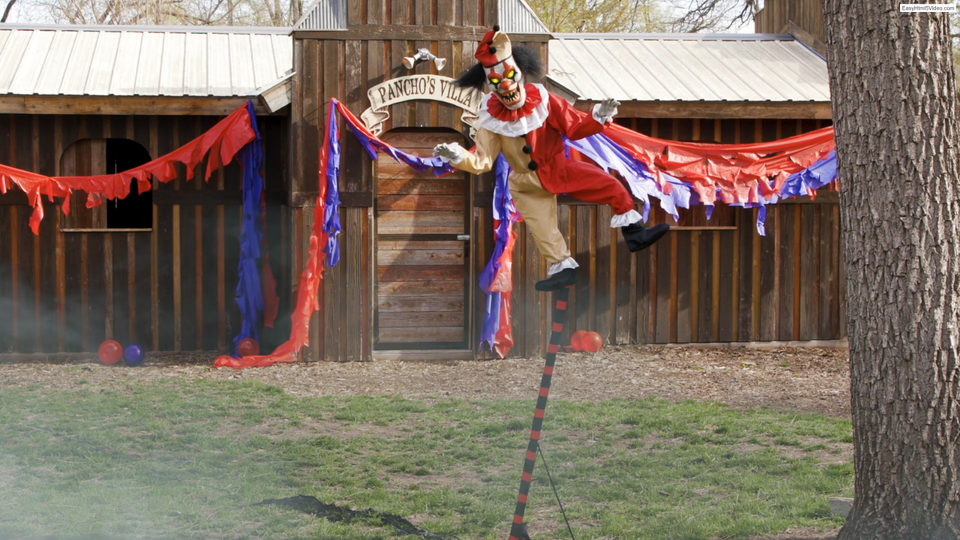 96" Sideshow Balancing Clown Animated Halloween Prop - Moving Jaw ...