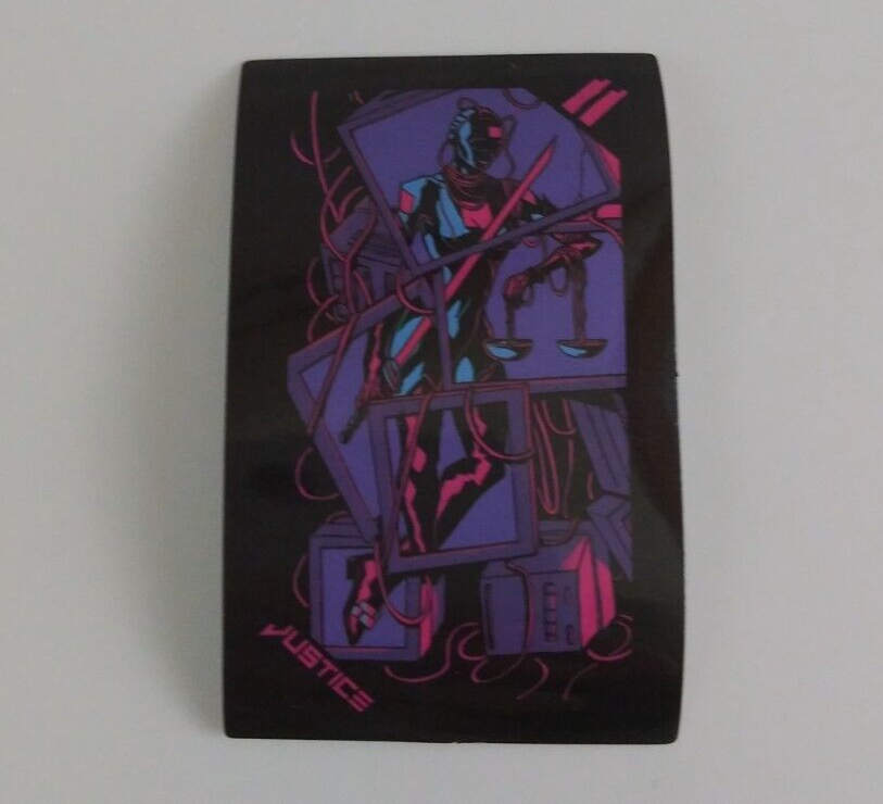 11 Justice Graffiti Dark Magic Tarot Card Sticker 2 1/8" x 1 3/8" | eBay