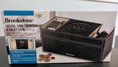 Brookstone Digital Coin Counter & Valet Tray with LCD Display 3 ...