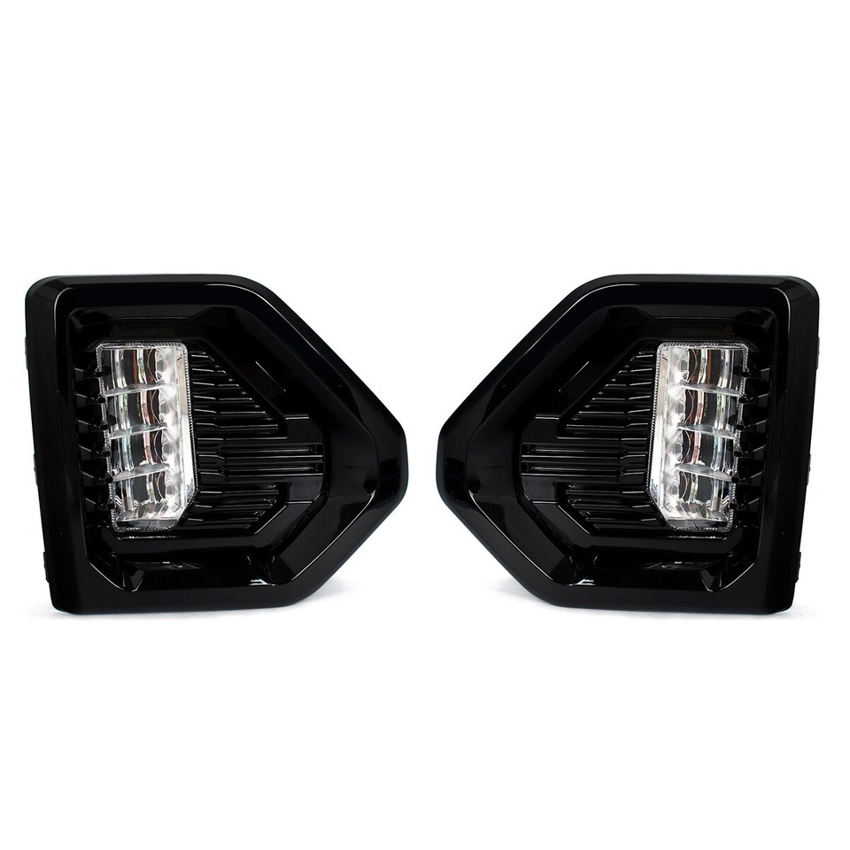 For 2019-2022 GMC Sierra 1500 Denali AT4 Fog Lights Lamp LED W/Black ...