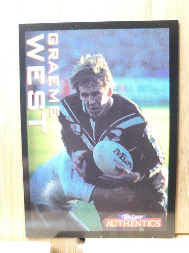 GRAEME WEST🏆1995 Card Crazy Authentics #45 Rugby League Superstars Card ...