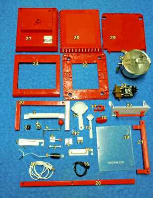 NOSTALGIA Popcorn Cart Maker Machine KPM200CART Replacement Parts (6 ...