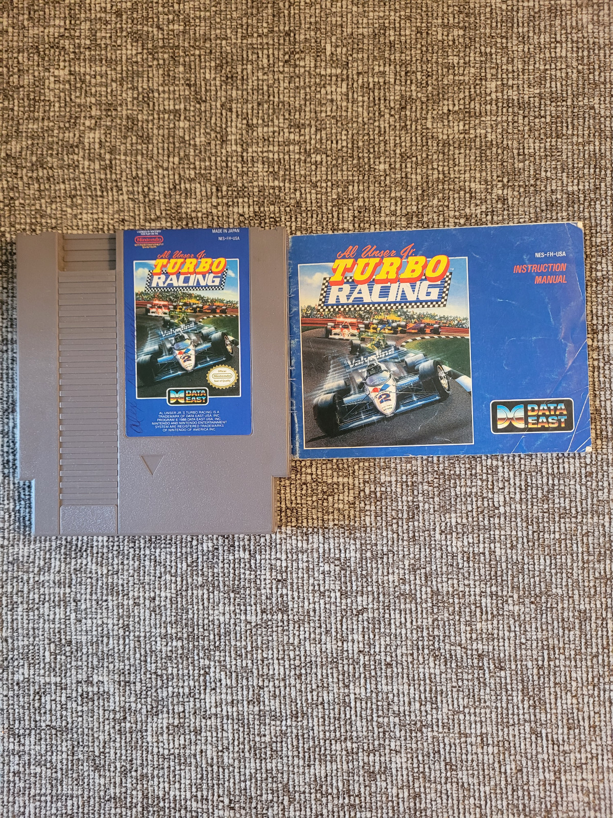 Al Unser Jr Turbo Racing Nintendo NES Authentic Tested Works manual ...