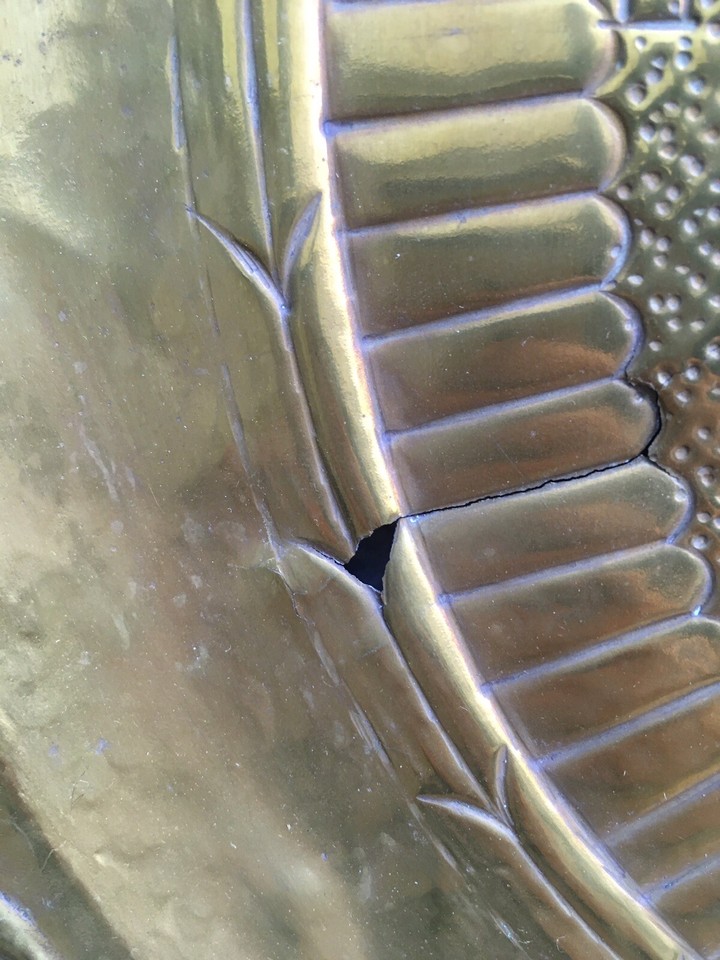 Very Nice Lot 2 Plate Xixth Copper Brass Repoussé Carved Henry IV ...