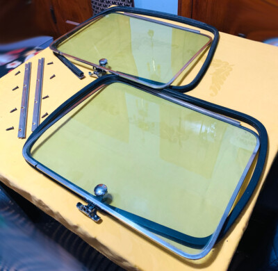 1978-95 Chevy G20 GMC Custom Van OEM Rear Door Chrome Edge Pop Out ...