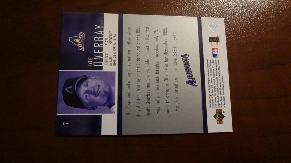 2003 UPPER DECK STAR ROOKIES # 17 LYLE OVERBAY BASEBALL CARD | eBay