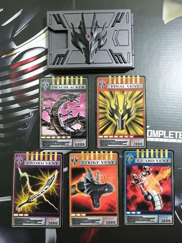 CSM V-Buckle & Dragvisor Ryuga Card Deck Kamen Rider Ryuki Complete Set ...