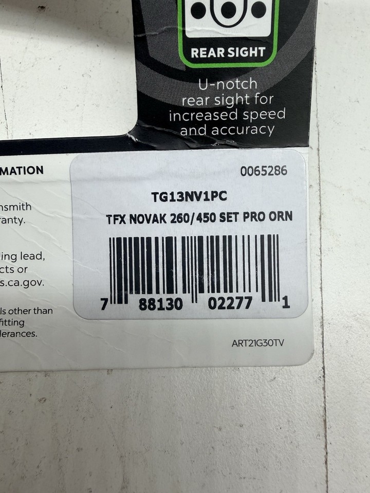 Tru Glo TFX Pro Novak 260/450 1911 Models | eBay
