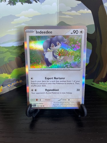 Indeedee 153/198 - Scarlet & Violet - Holo Rare - Pokemon Card TCG - NM ...
