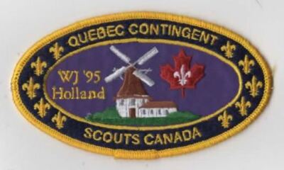 1995 WJ Holland Quebec Contingent Scouts Canada YLW Bdr. [VA910] | eBay