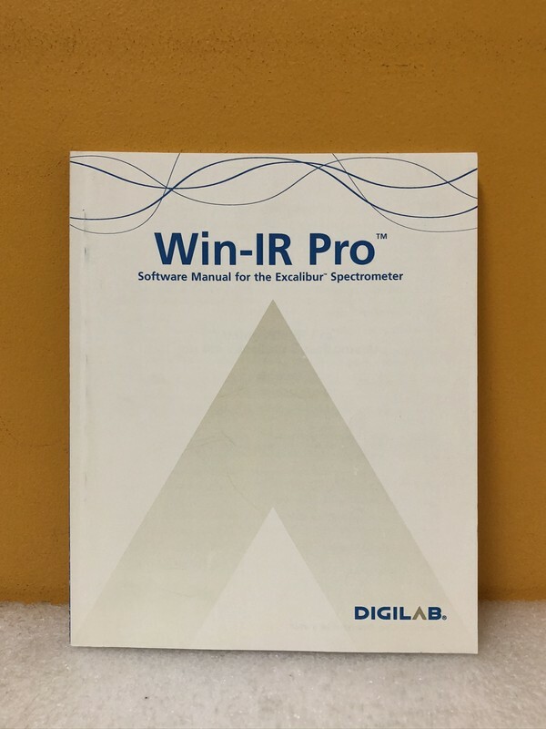 Digilab Win-IR Pro Software Manual For The Excalibur Spectrometer | eBay